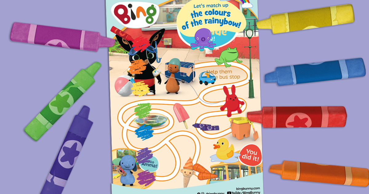 Rainybow Colour Matching | Bing Bunny