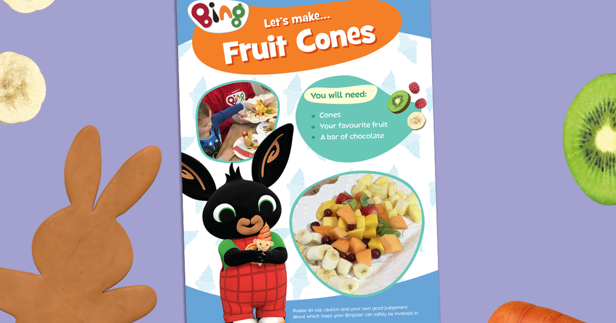 Make Fruit Cones with Bing | Bing Bunny