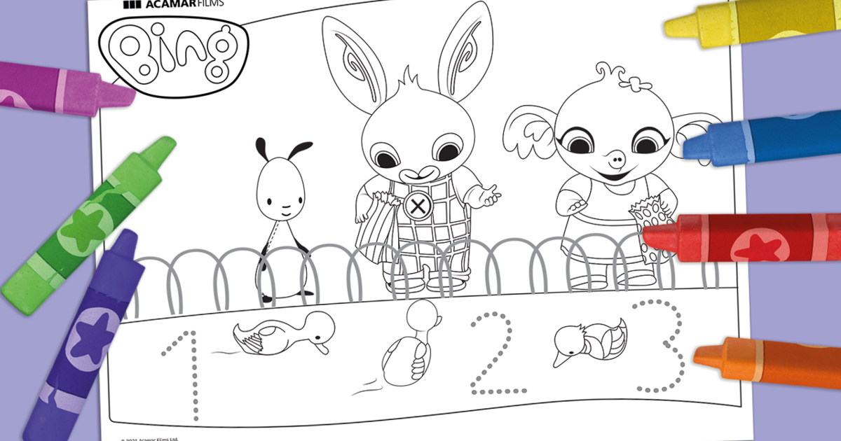 Kaczuszki: Kolorowanka | Bing Bunny