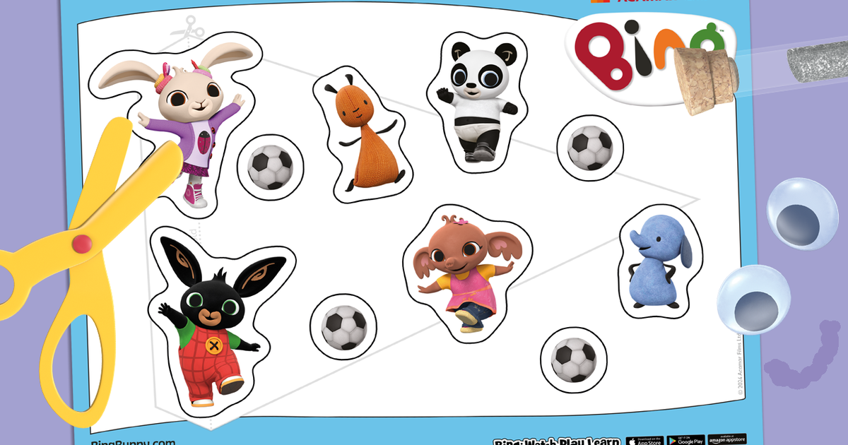 Make a Bing Football Flag! | Bing Bunny