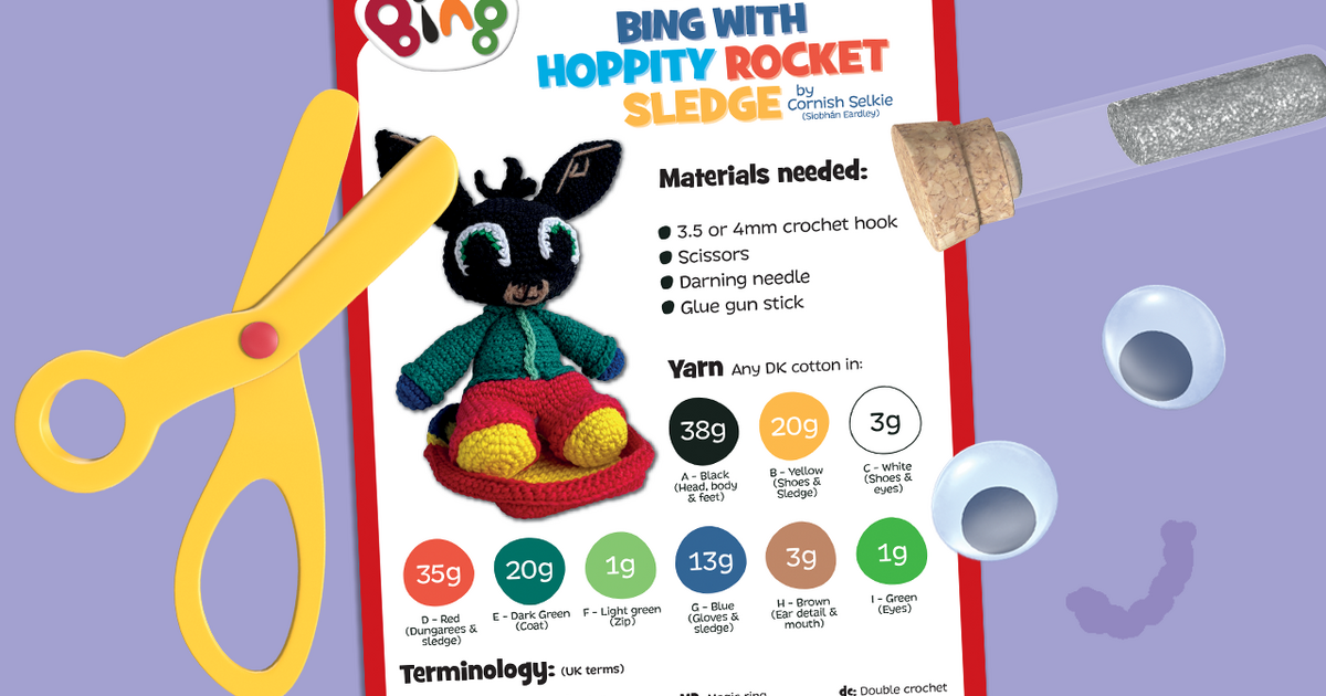 Make your own 'Bing with Hoppity Rocket Sledge' | Bing Bunny