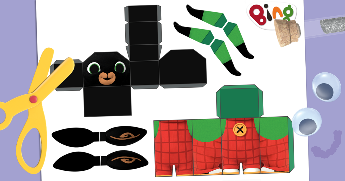 Make a 3D Bing, Flop, Amma and Sula | Bing Bunny