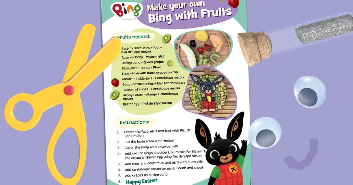 Make your own Bing with fruits! | Bing Bunny