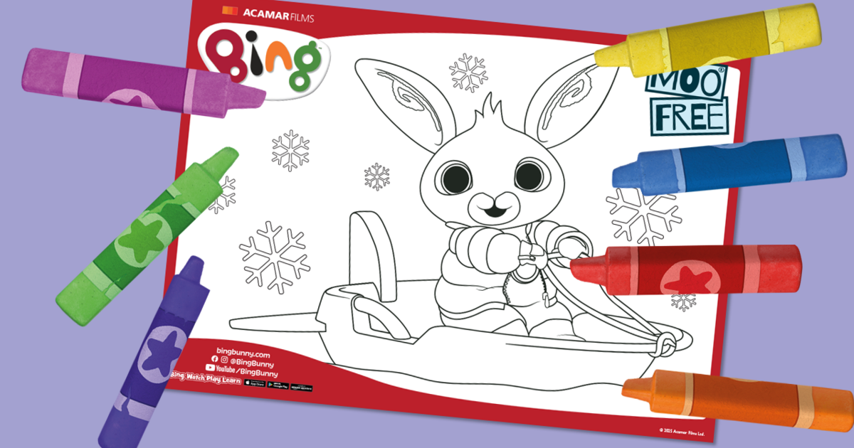 Hoppity rocket sledge... Here... I.... Goooo! | Bing Bunny